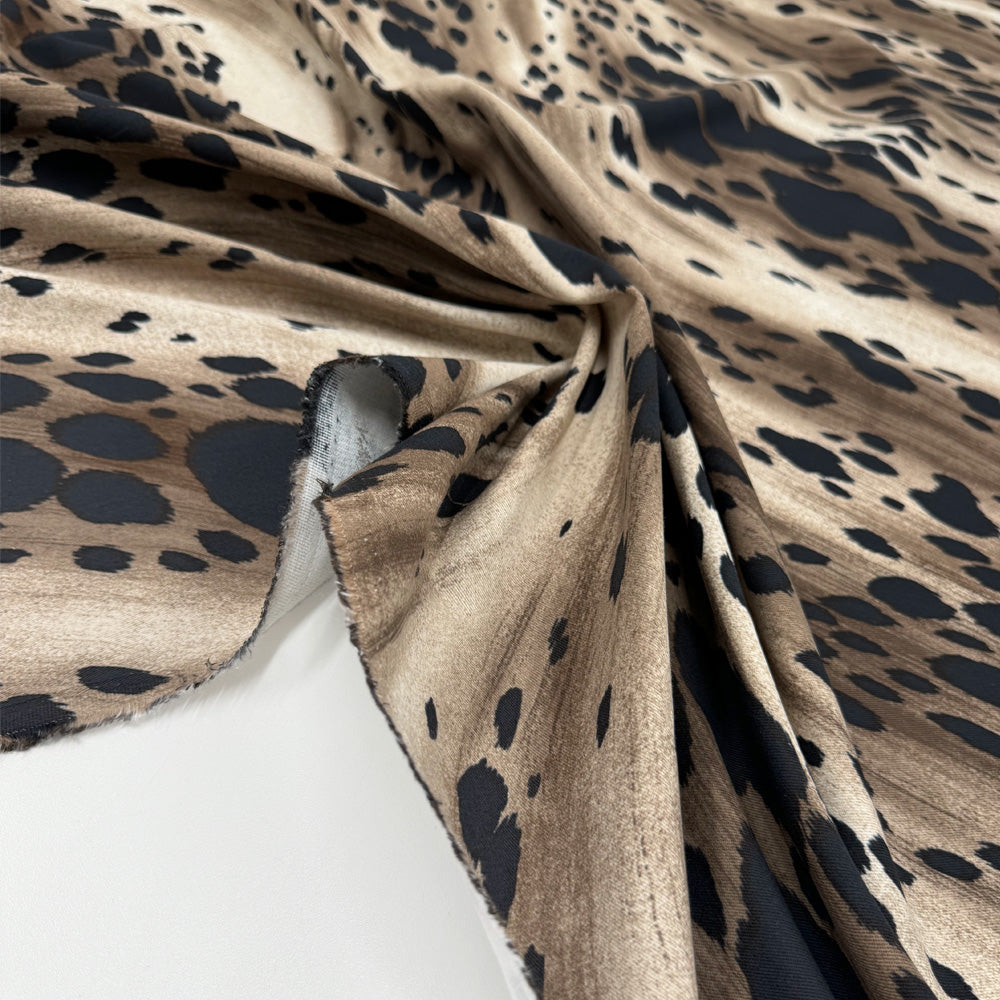 Tissu Gabardine, Coton - Animalier, Genetta – Torretto Tessuti